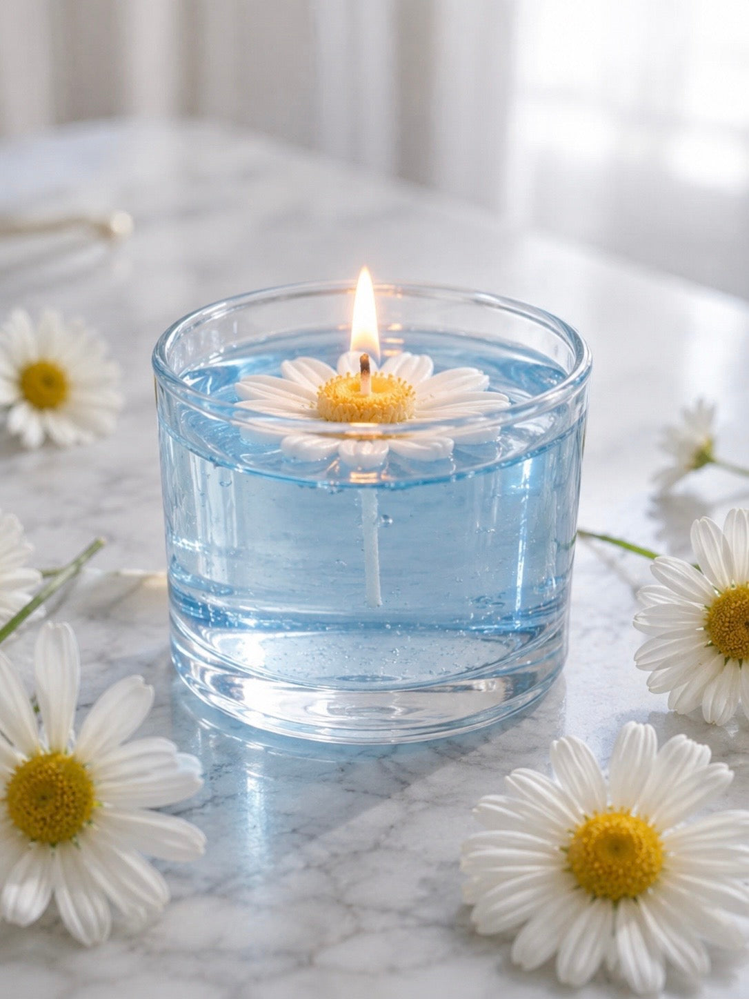 How to Make a Floating Daisy Gel Candle - Candlehaven